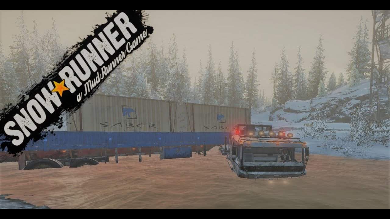 SnowRunner Task 18 Containers In The River Alaska North Port - YouTube