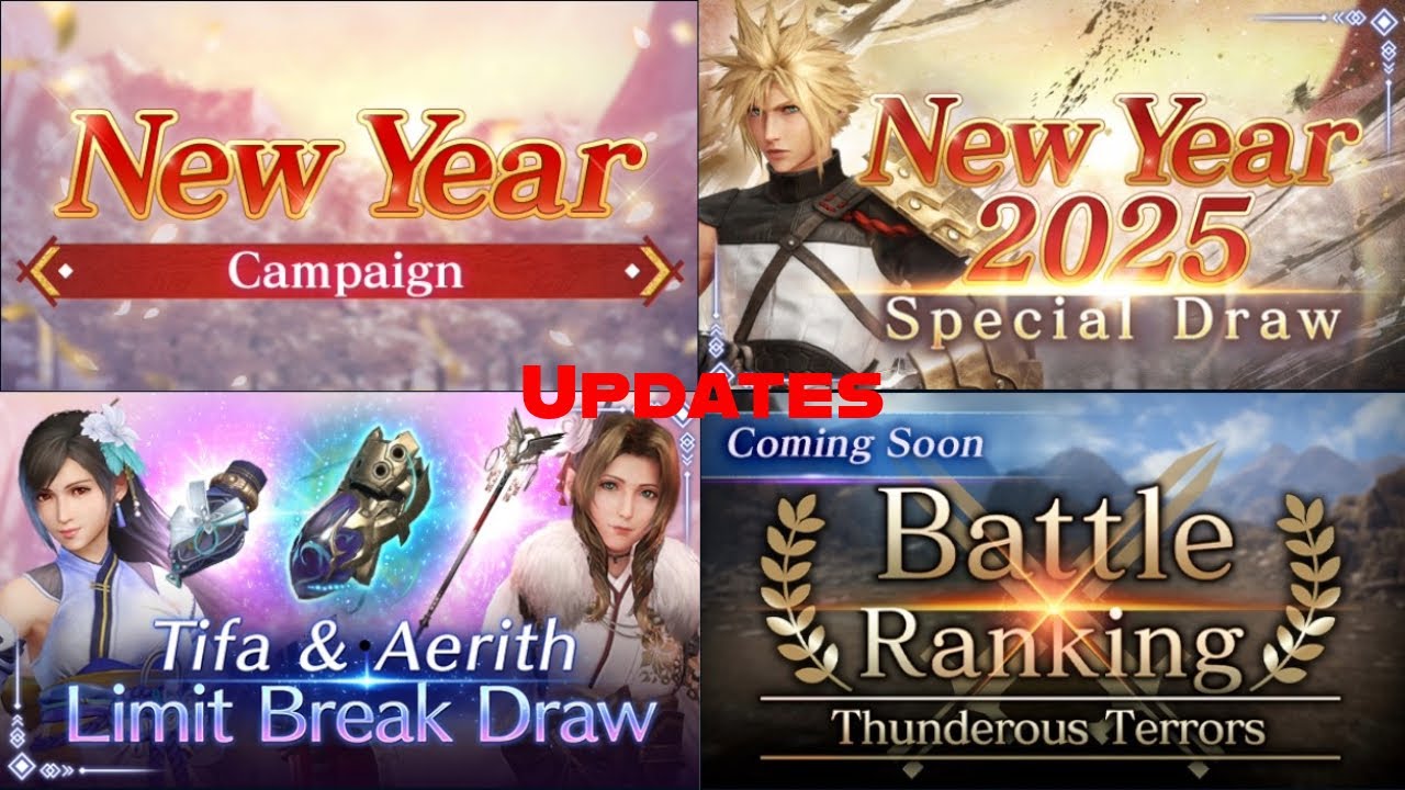FF7 Ever Crisis New Years Event, Limit Break Banners, and More are here ...