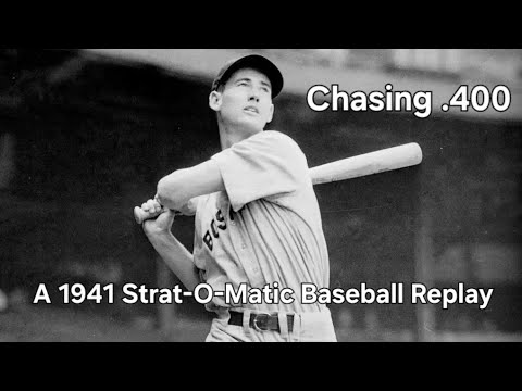 Chasing .400 - A 1941 Strat-O-Matic Baseball SADV Replay - Game 1 ...