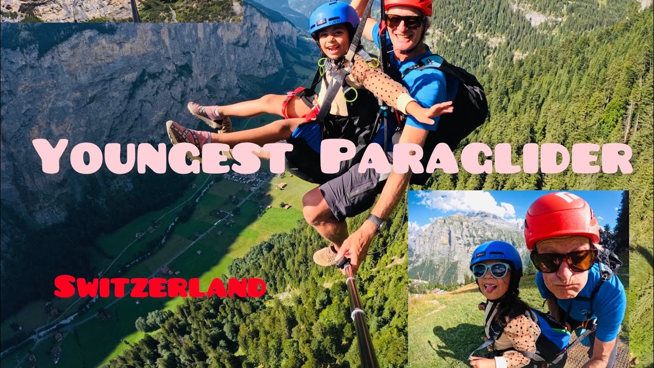 Paragliding | YoungestParaglider |Switzerland |Fly |Happiest moment ...