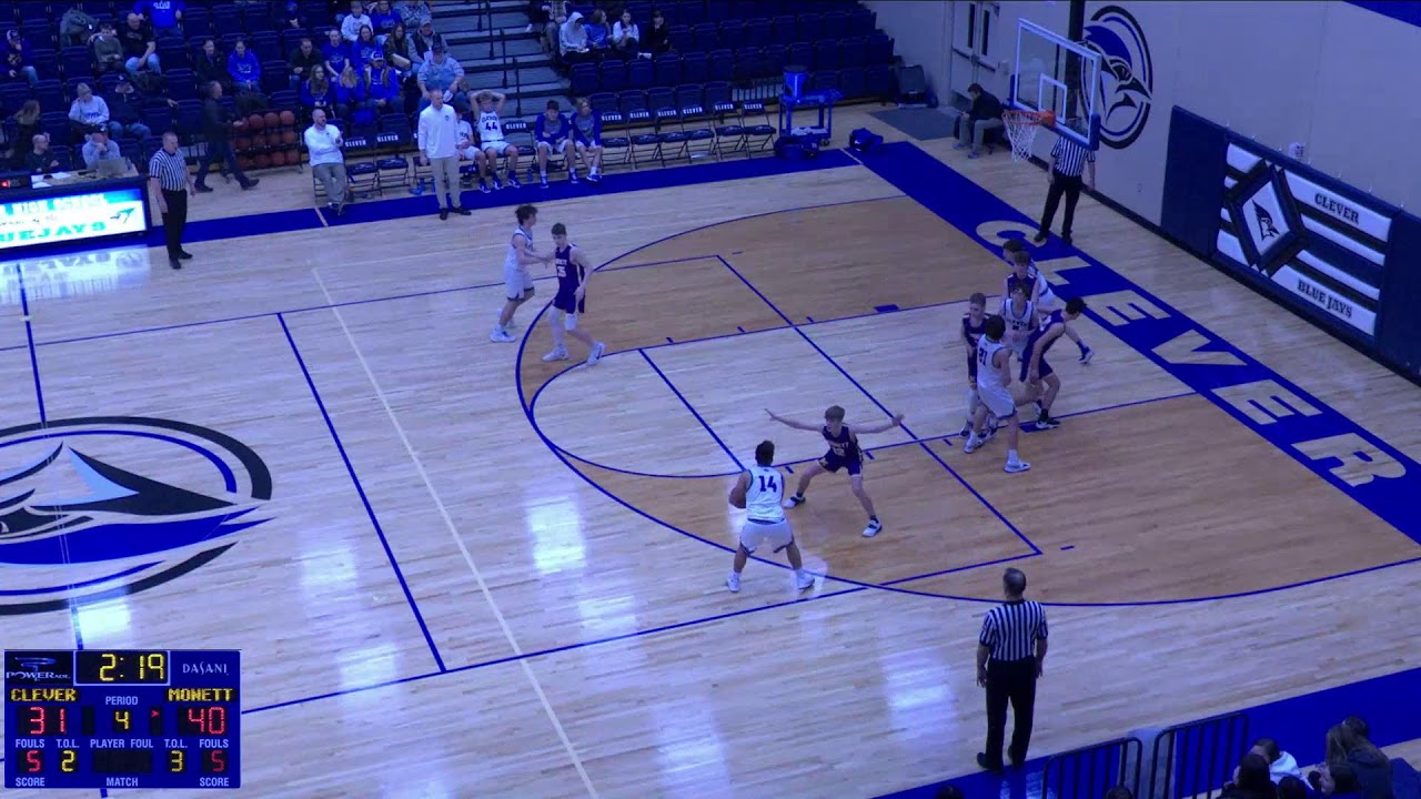 Clever High School vs Monett High School Boys' Varsity Basketball - YouTube