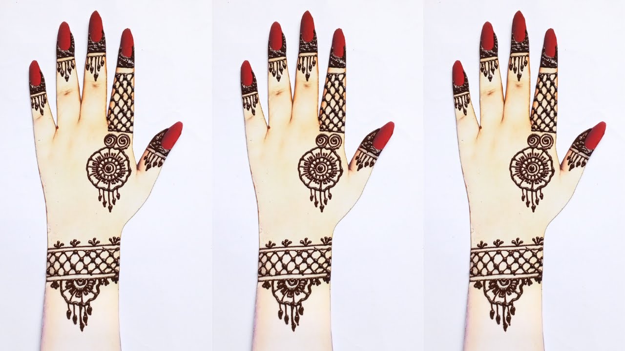 One Finger Simple Mehndi Design | Special Finger Mehndi Design - YouTube