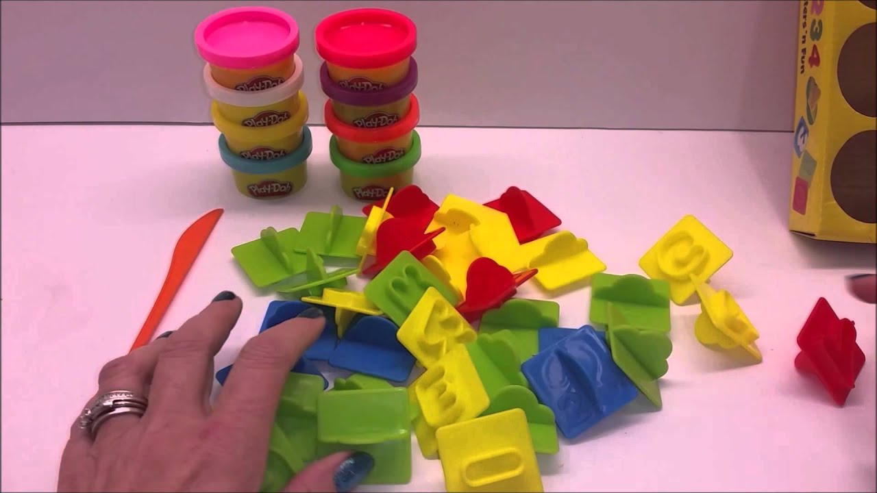 Unboxing Play-Doh Letters Numbers 'n Fun Set Children's Educational ...