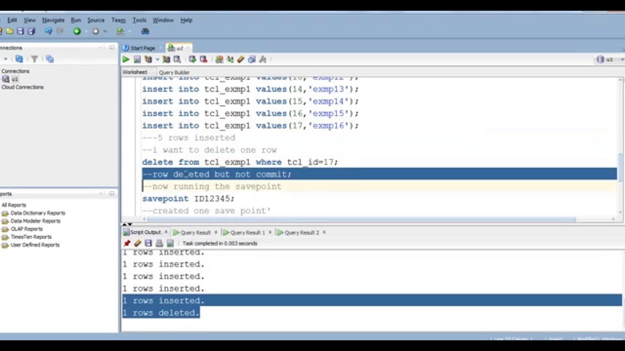 Oracle Tcl Commands Youtube