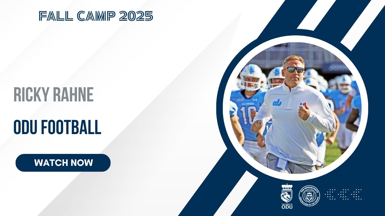 ODU Football Fall Camp 2025 - Aug. 11th Media Session - HC Ricky Rahne ...