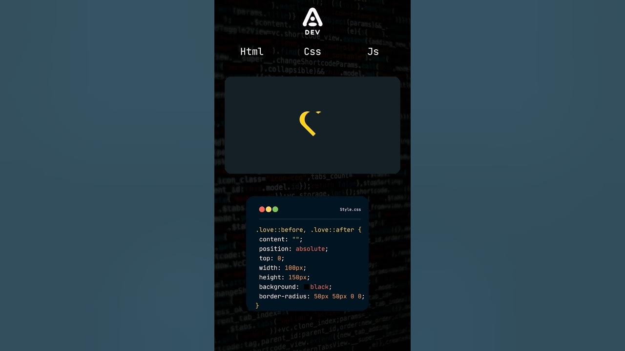 Eclipse de amor con Html, Css y JavaScript #programacion #developer #code #coding #html #css # ...