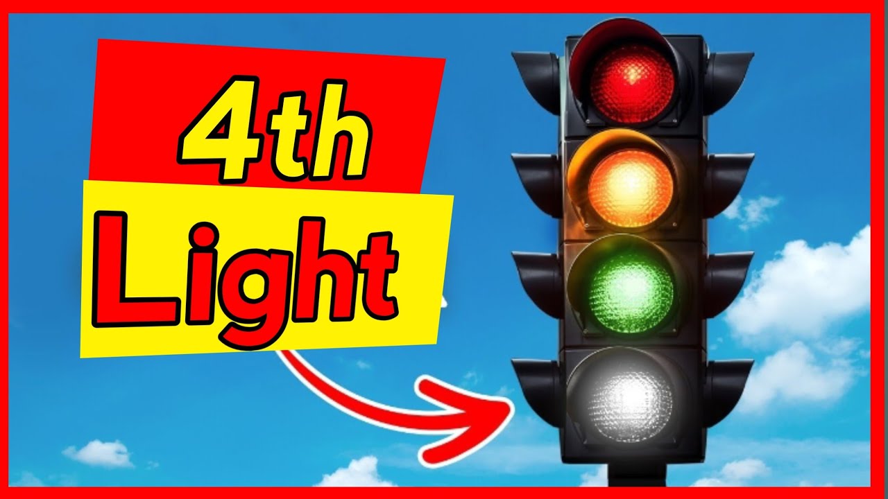 white color(4th) in traffic lights (but why?)||traffic light in future ...