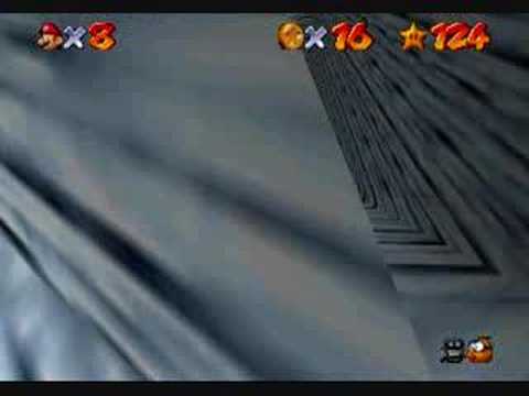 Super Mario 64 Ice Slide Secret Tunnel - YouTube
