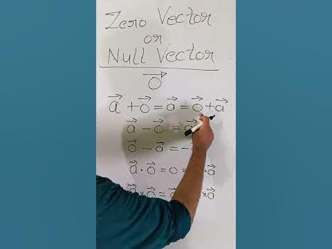 Zero Vector or Null Vector Direction and Length - YouTube