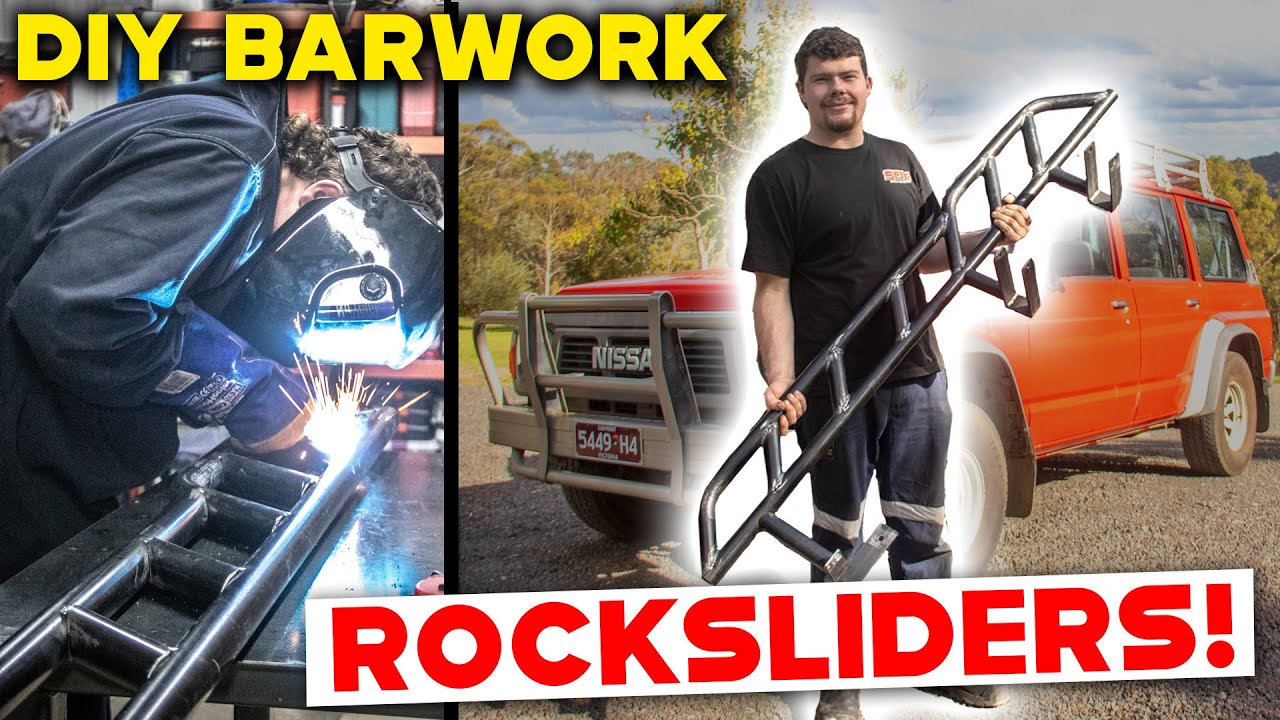 HOW TO MAKE HOMEMADE ROCK SLIDERS FOR YOUR 4X4! DIY Rock slider Barwork ...