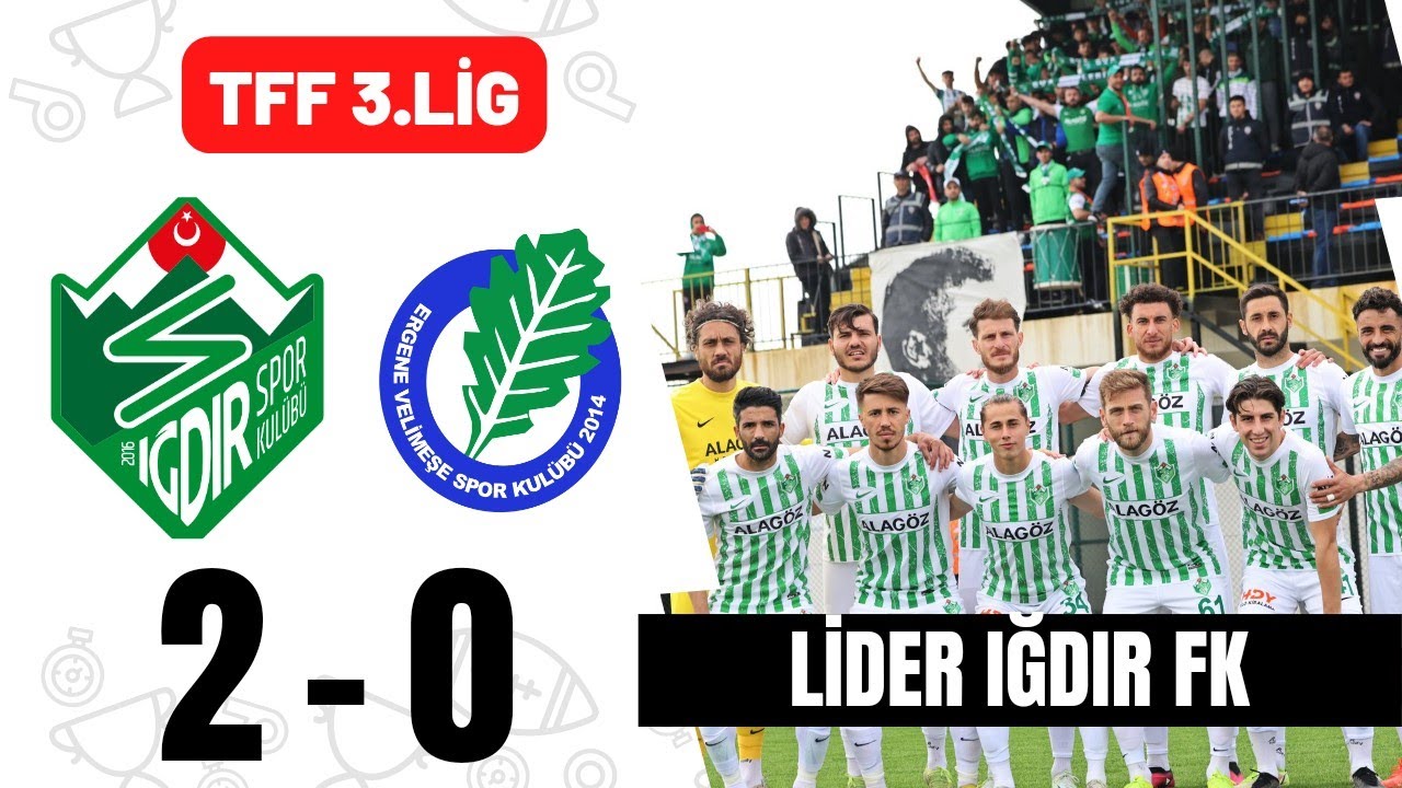 Iğdır FK 2-0 Ergene Velimeşespor Maç Özeti | TFF 3.Lig - YouTube