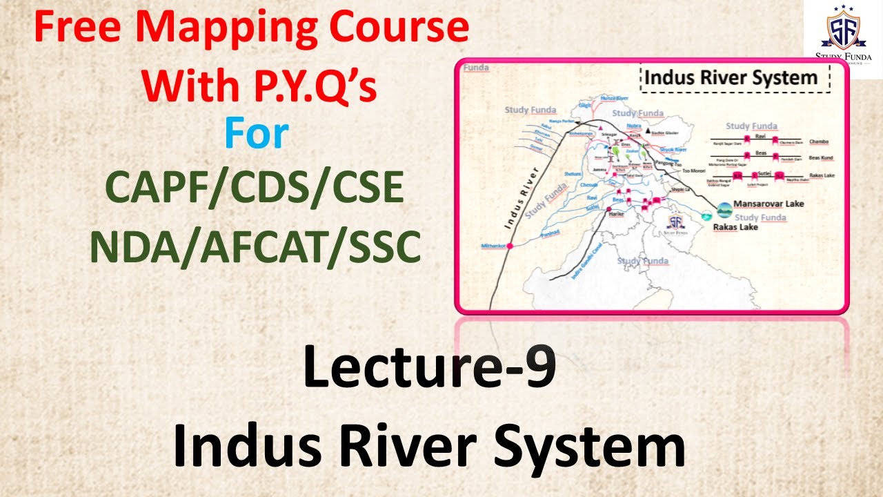 Geography Mapping Lec-9 I Indus River System - YouTube