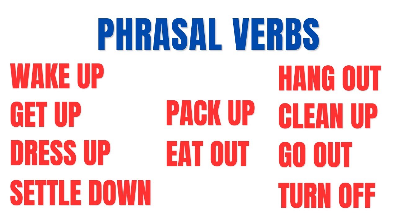 PHRASAL VERBS ABOUT DAILY ROUTINE l Phrasal Verbs in English - YouTube