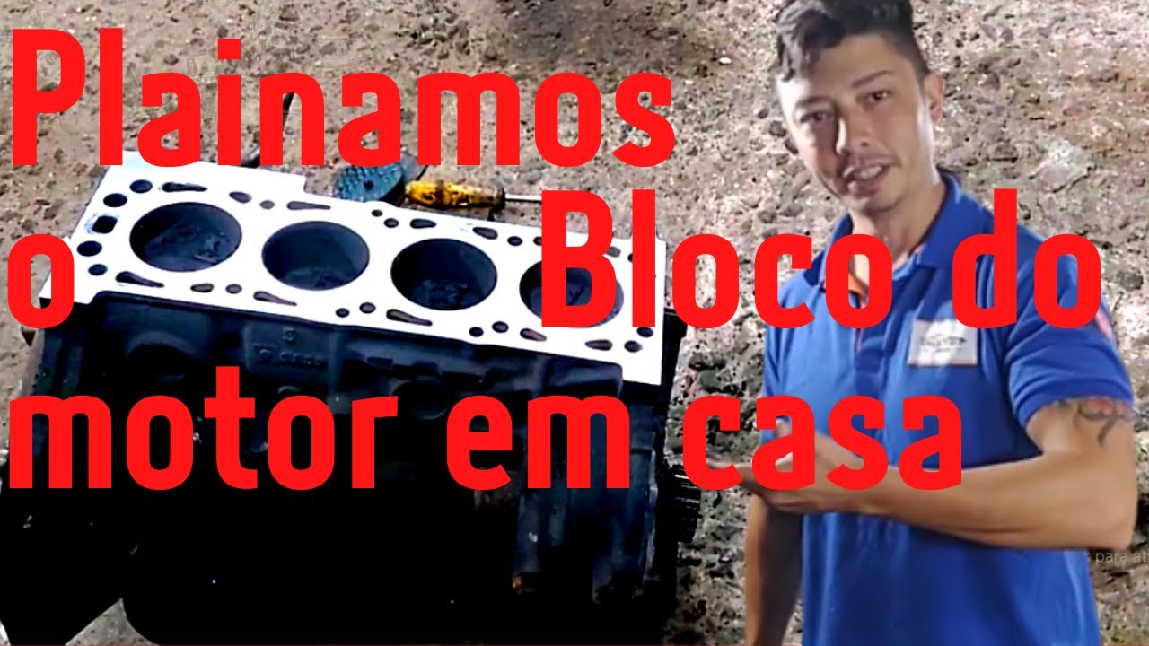 Como Plainar o bloco do motor em casa - YouTube