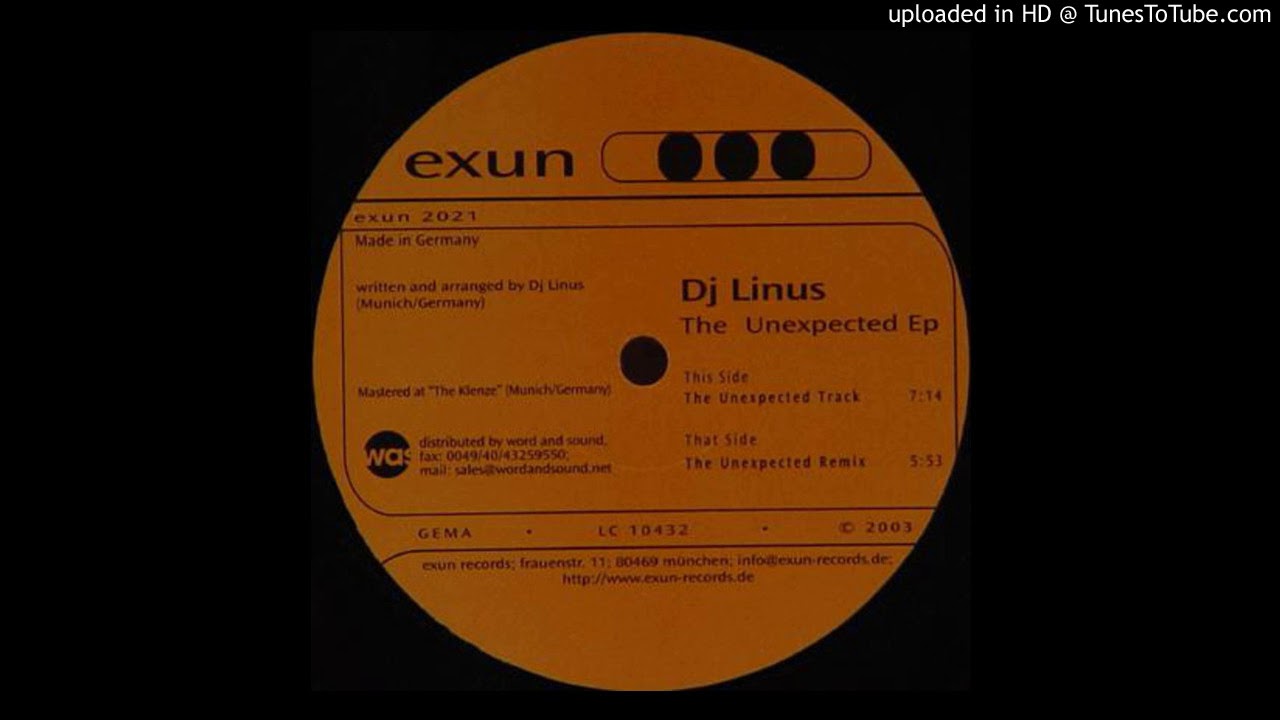DJ Linus - The Unexpected Track - YouTube