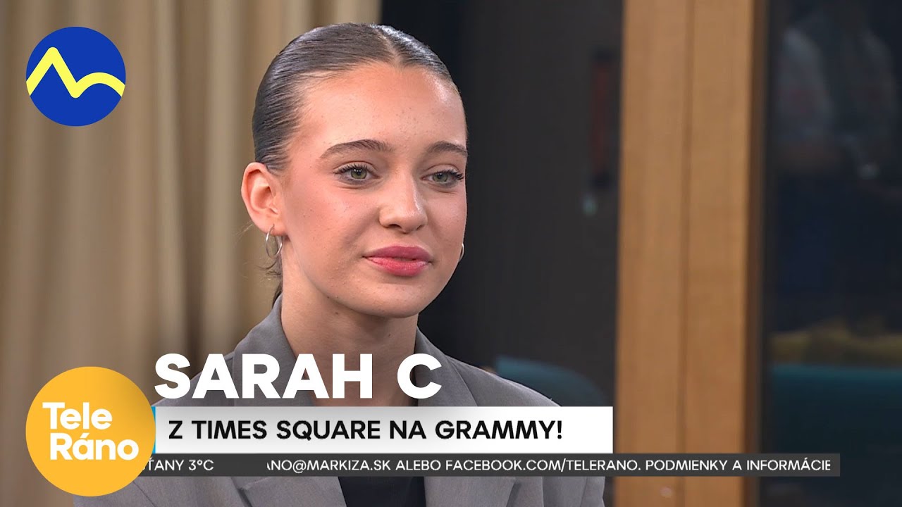 Sarah C - zaspievala v New Yorku | Teleráno - YouTube