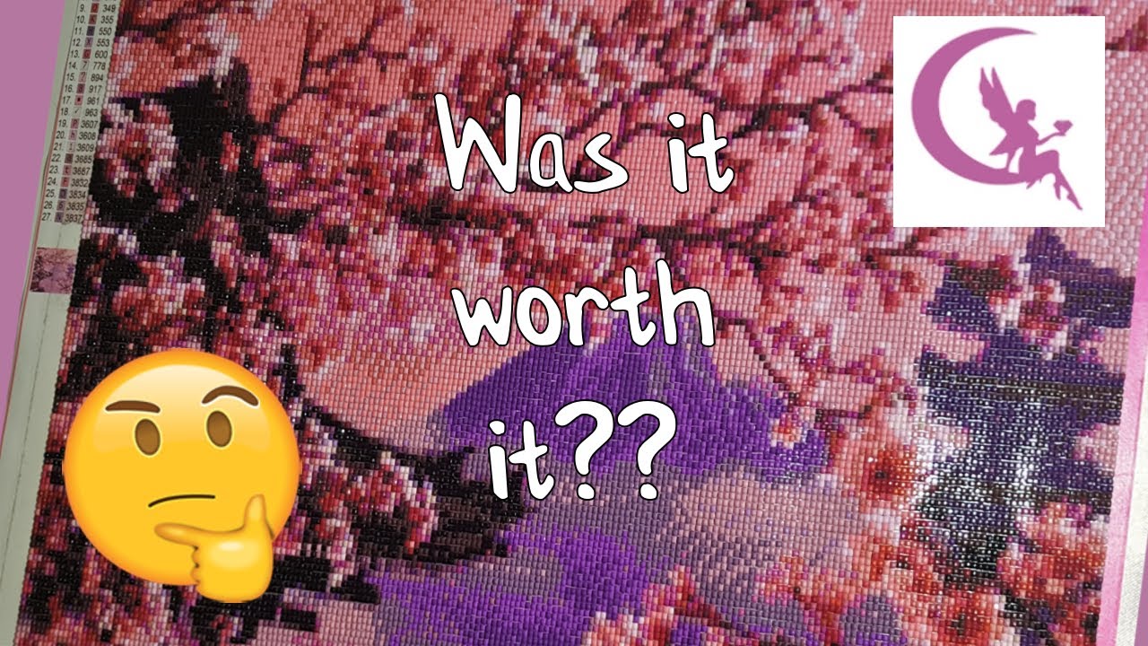 Diamond Painting For 48 HOURS?? - Victoria's Moon Speedpaint & Review ...