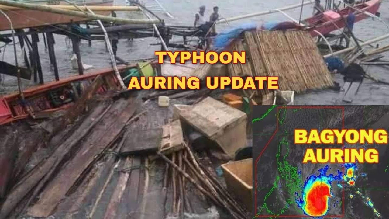 TYPHOON AURING UPDATE | SEA CONDITION | LAVEZARES N. SAMAR - YouTube