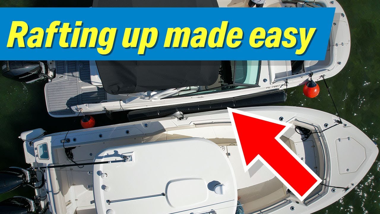 How to Raft Up With the Seachoice Inflatable Rafting Fender - YouTube