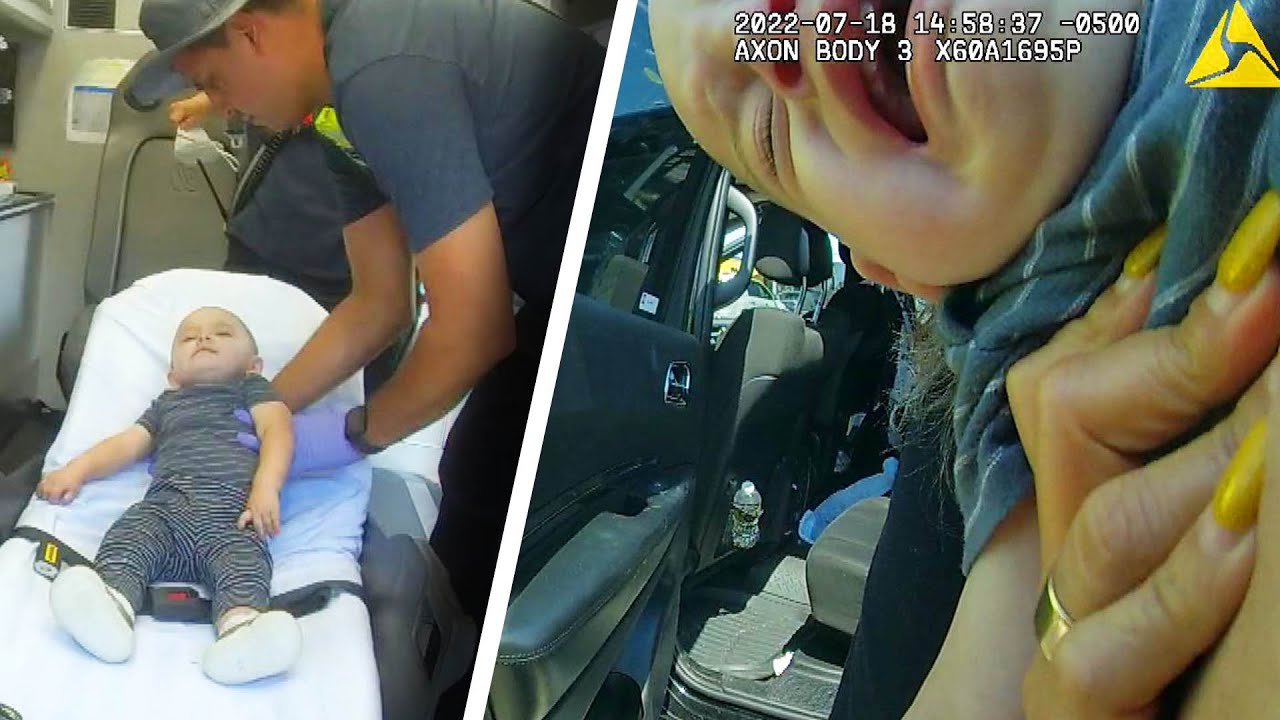 ‘Hero’ Cop Performs CPR on Unresponsive Baby - YouTube