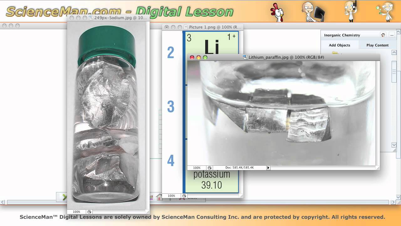 ScienceMan Digital Lesson - Elements - Alkali Metals - YouTube