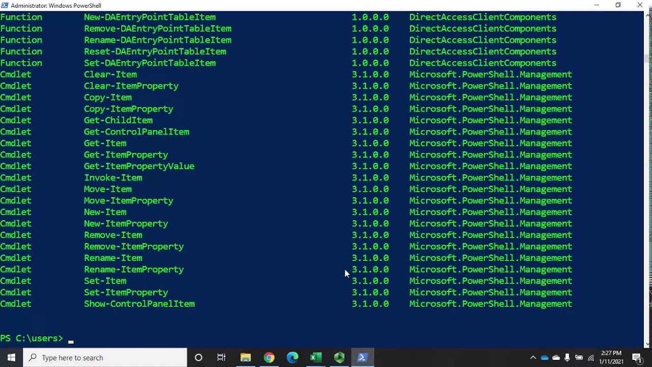 Powershell Providers And Drives Youtube