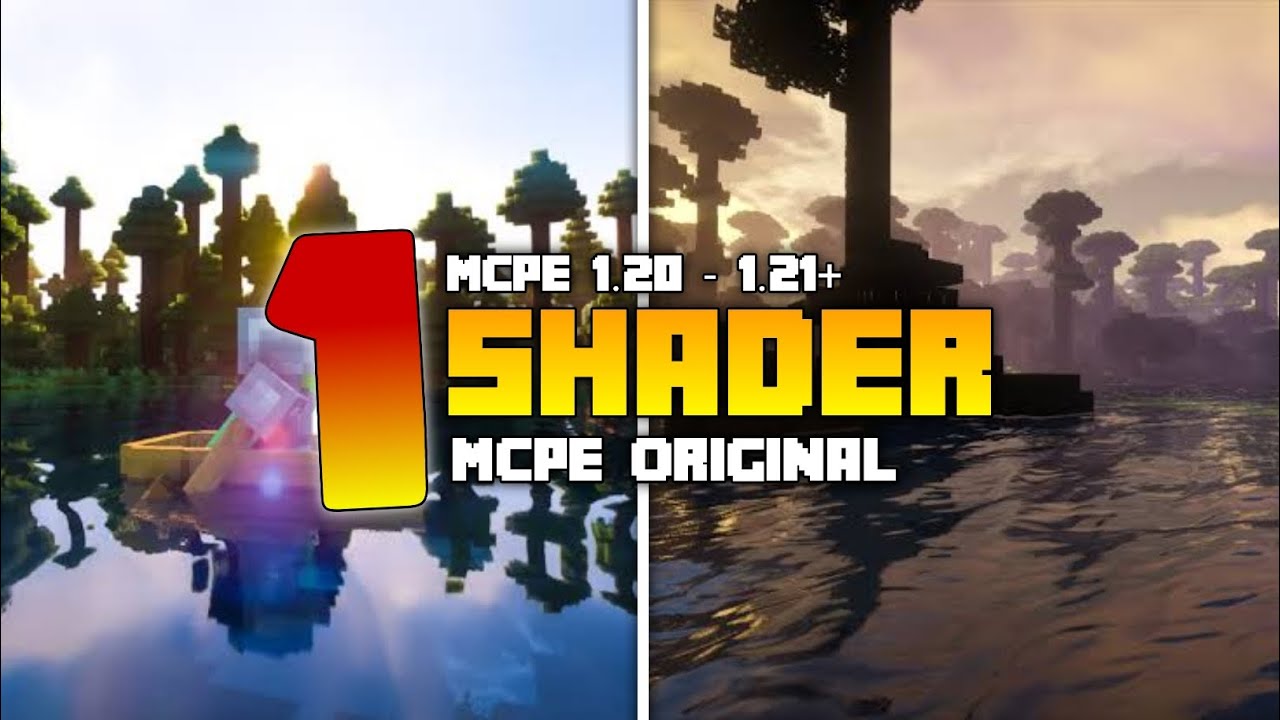1 TOP SHADER MCPE ORIGINAL NO PATCH - Di Minecraft 1.20 - 1.21 + | Support Low End Mobile Device ...
