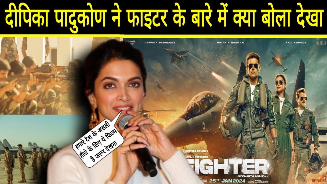 Deepika Padukone On Fighter 🔥- Fighter Hrithik Roshan Movie Trailer ...