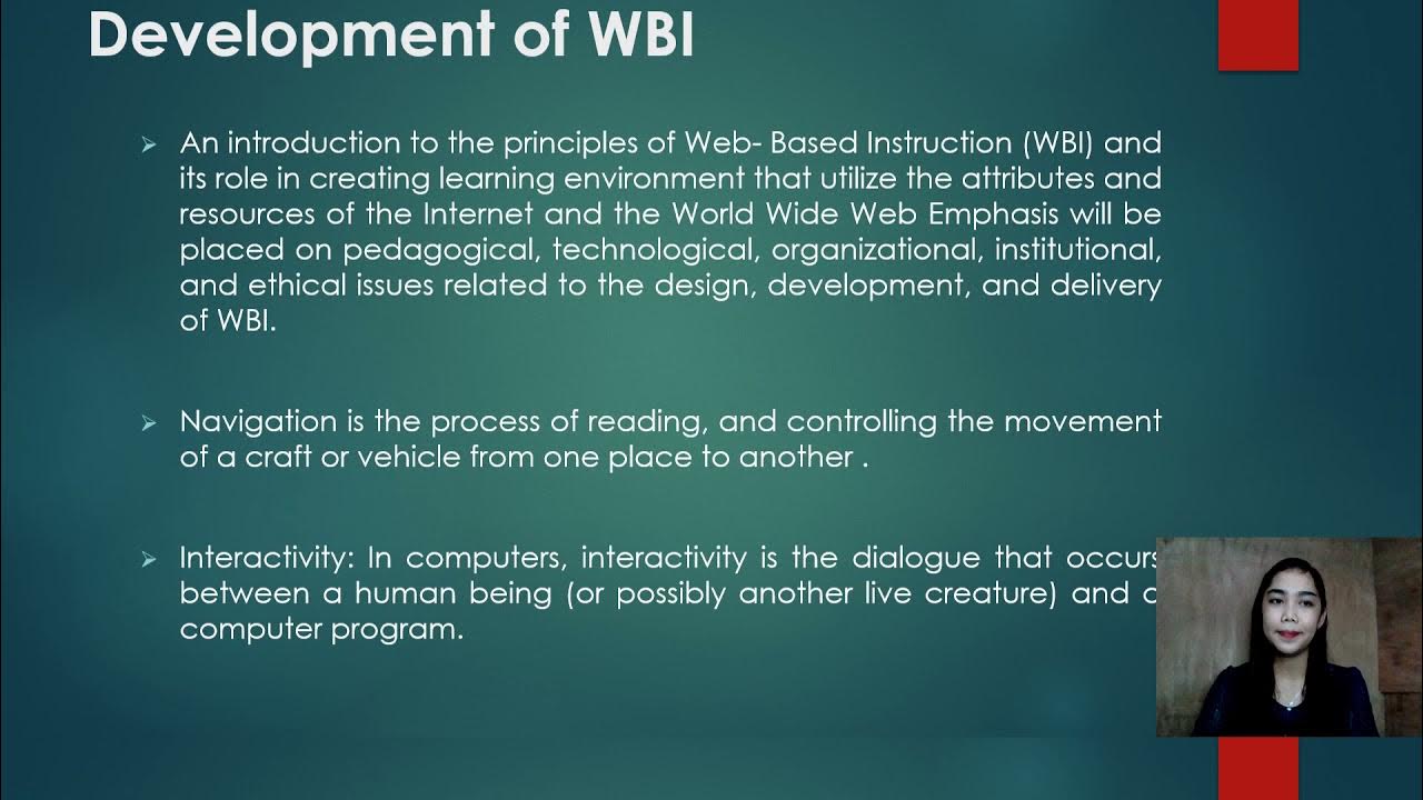 INTRODUCTION TO WEB-BASED INSTRUCTION - YouTube