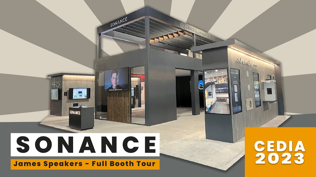 Sonance & James Speakers Tour | CEDIA 2023 Booth Showcase - YouTube