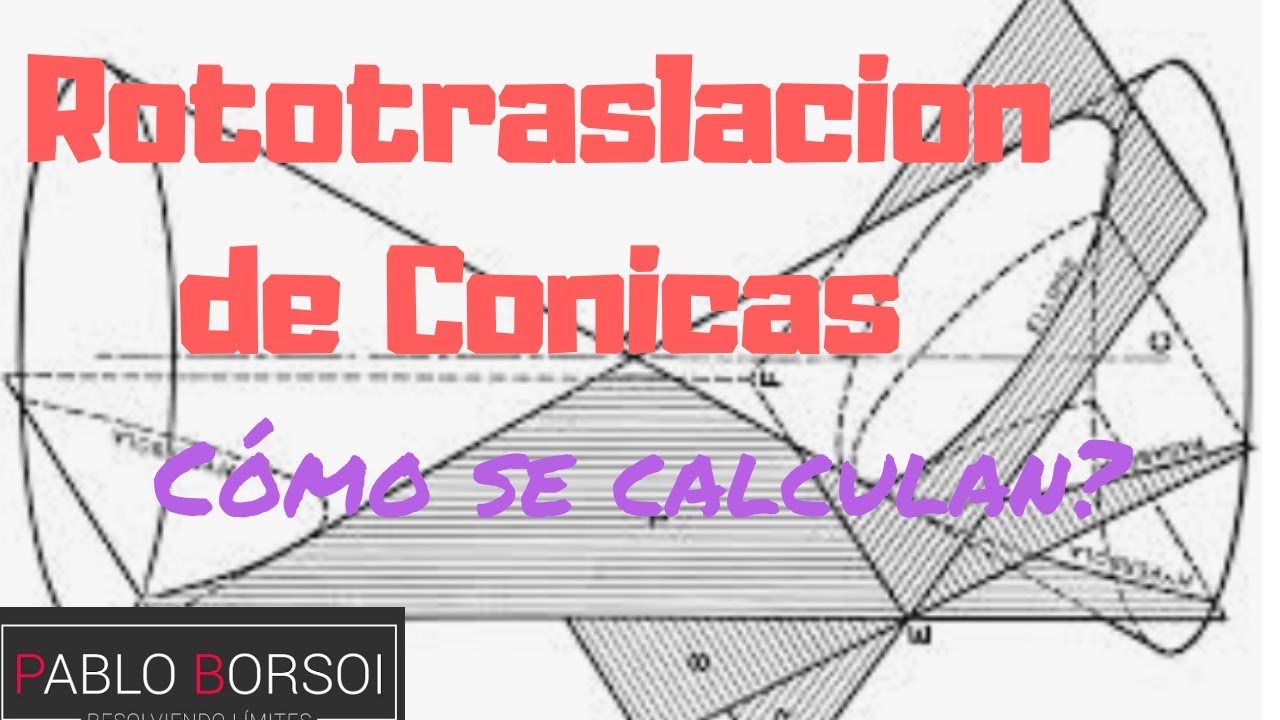 ¿Cómo hallar el ángulo de rotación de una cónica? - YouTube