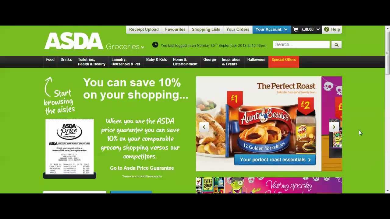 How to Find your Previous Orders on the Asda Website - YouTube