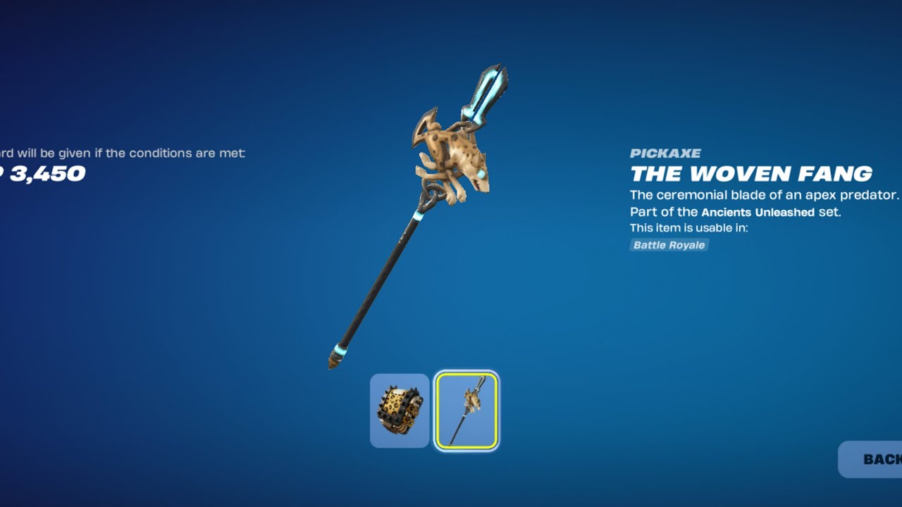 How To Get The Woven Fang Pickaxe For FREE! (Fortnite) - YouTube