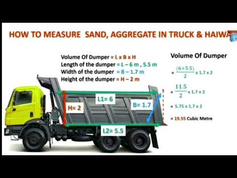 How to measure sand aggregate in cu.m | how to measure sand in cu.ft ...