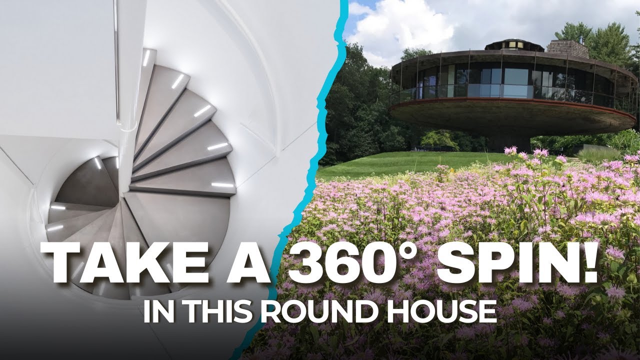 Go for a Spin in this 360-Degree Rotating Round House in Wilton, CT ...