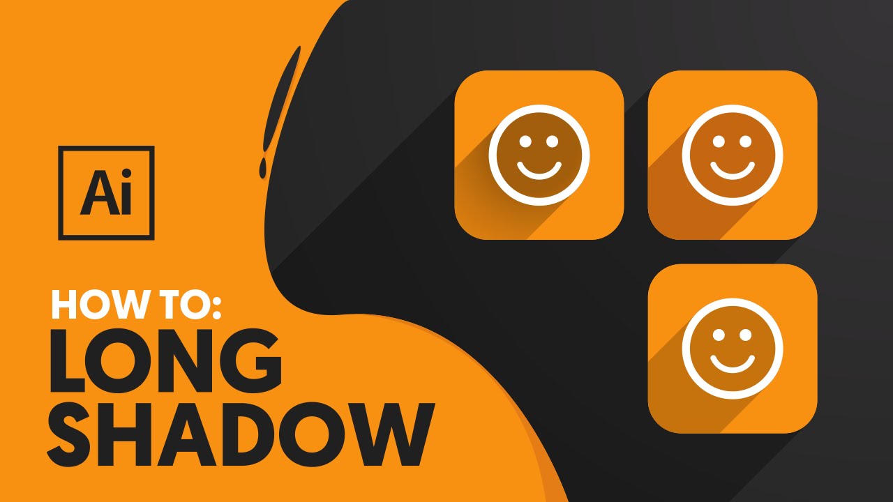 Long Shadow | Illustrator Tutorial - YouTube