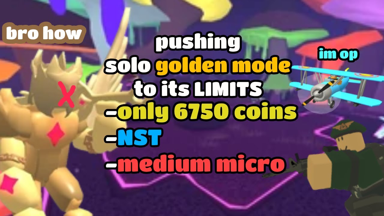 (outdated) Beating Golden Mode With The CHEAPEST Loadout In TDS ...