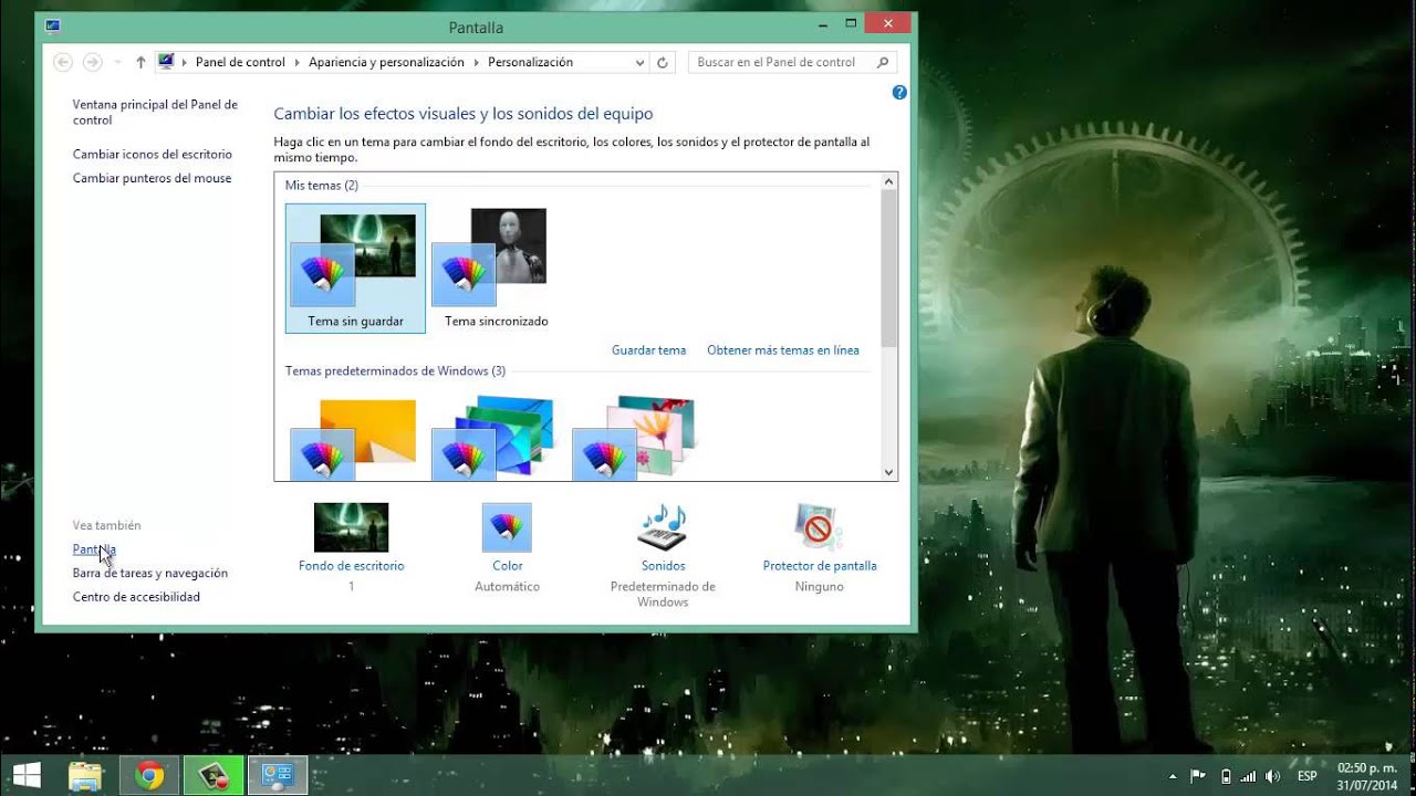 Ajustando Pantalla a modo predeterminado - YouTube