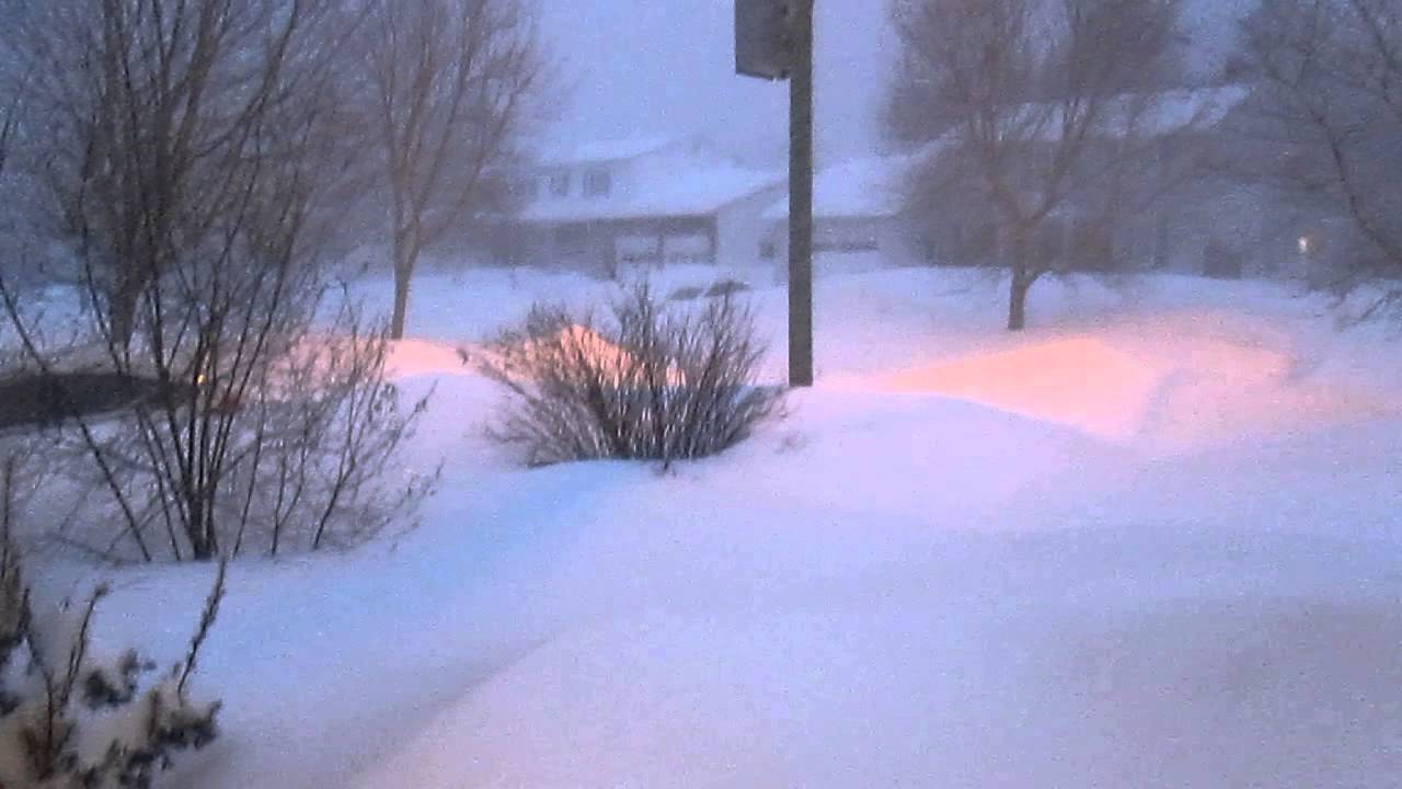 Snow Storm Fredericton, New Brunswick 16 Feb 2014 - YouTube