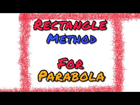 RECTANGLE Method | How to construct PARABOLA - YouTube