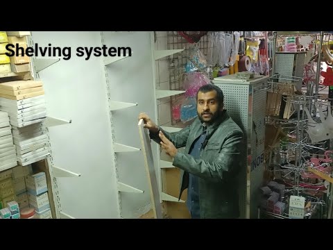 How to install wall slotted rack in easy way | Shelving system - YouTube