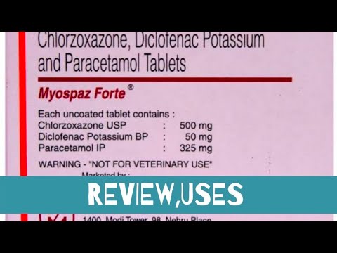Myospaz Forte Tablet||Clorzoxazone, Diclofenac Potassium and ...