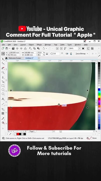Apple Manipulation | CorelDRAW Tutorial | Ccoreldraw Design | CorelDRAW for Beginners | # ...