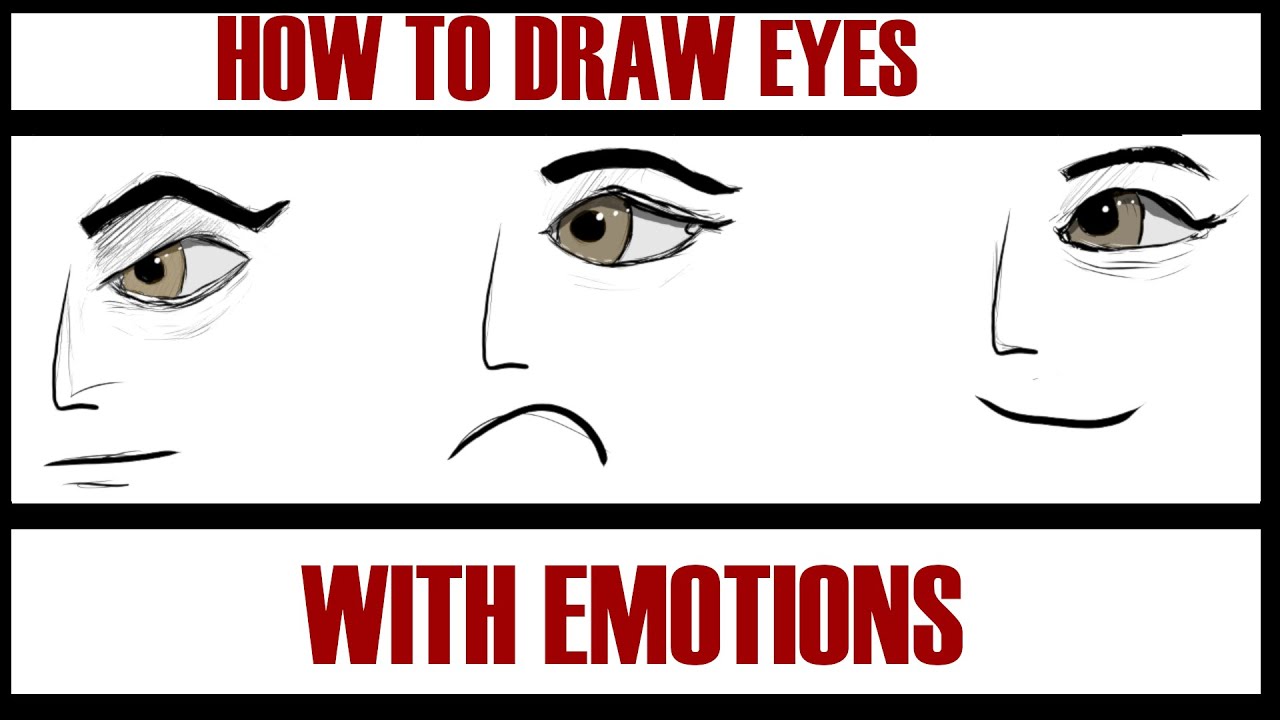 How To Draw Emotion (in eyes) - YouTube