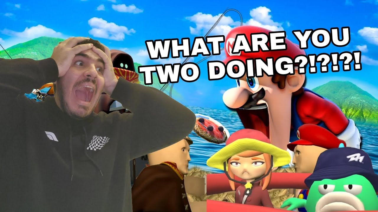 NEVER TAKE BOOPKINS FISHING | SMG4: IF MARIO WENT FISHING... REACTION ...