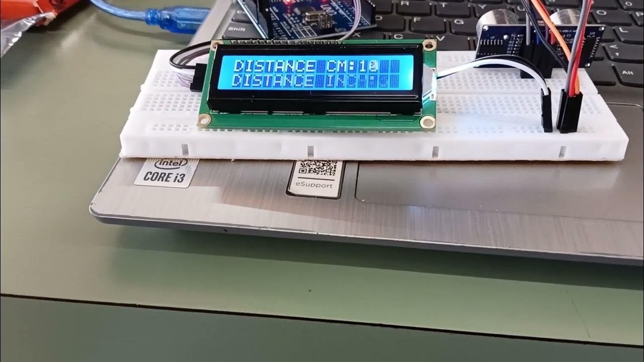 Lcd Display using Ultrasonic sensor - YouTube