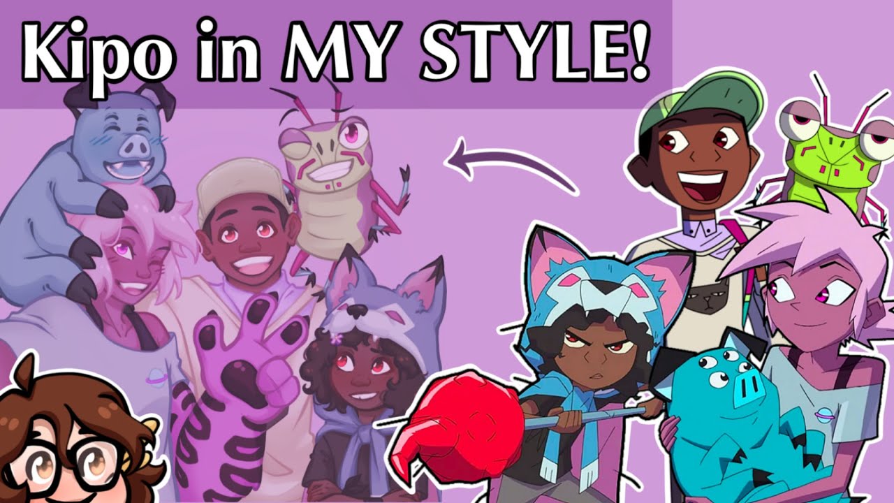 Drawing Characters from Kipo and The Age of Wonderbeasts in MY STYLE ...