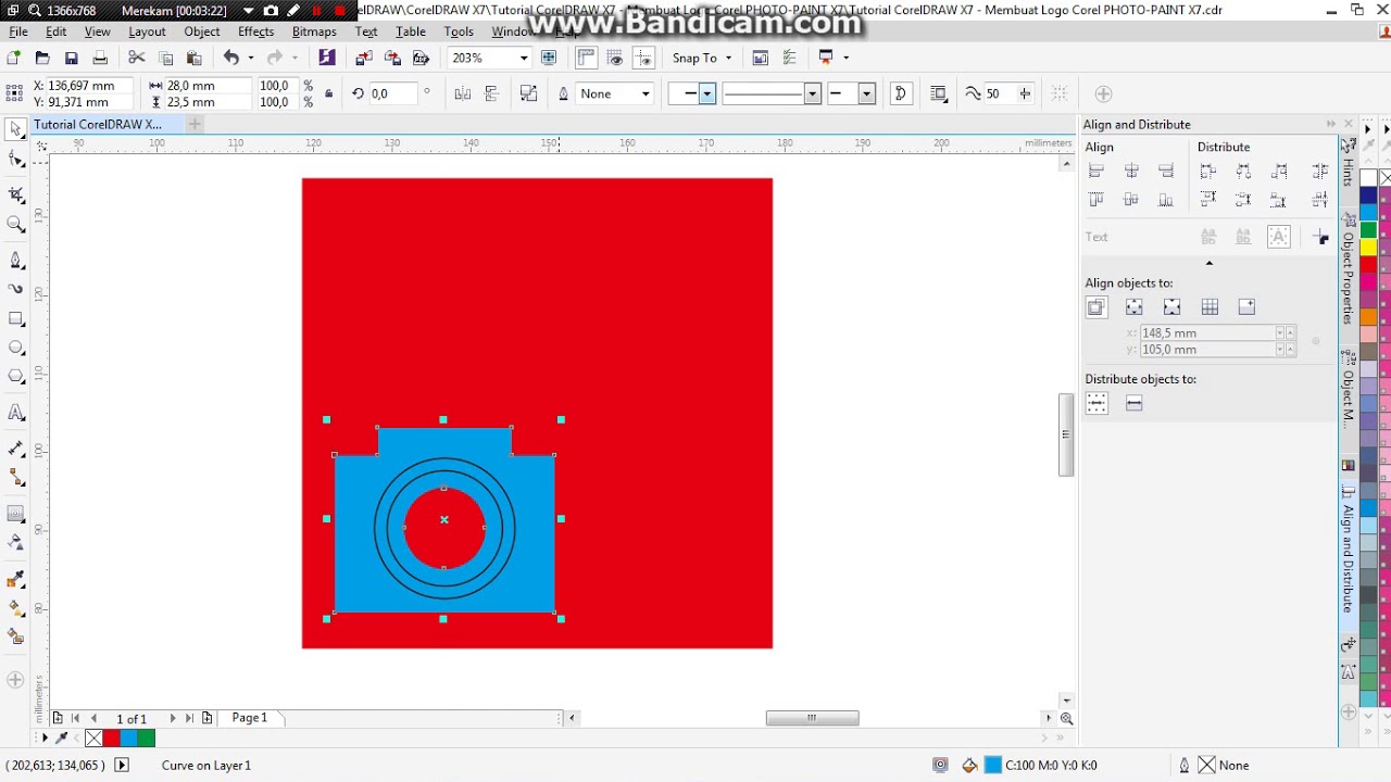 Tutorial CorelDRAW X7 - Membuat Logo Corel PHOTO-PAINT X7 - YouTube