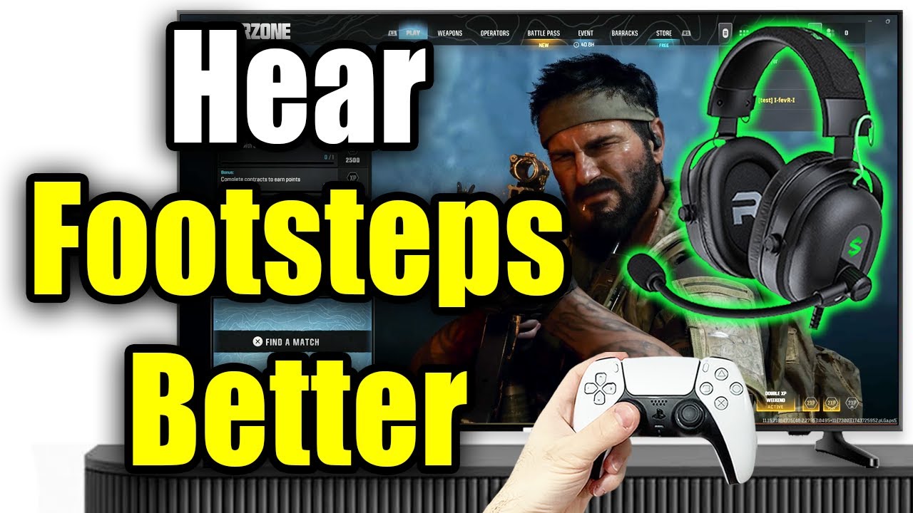 How To Hear Footsteps Better in COD BO6 or Warzone on PS5 - YouTube