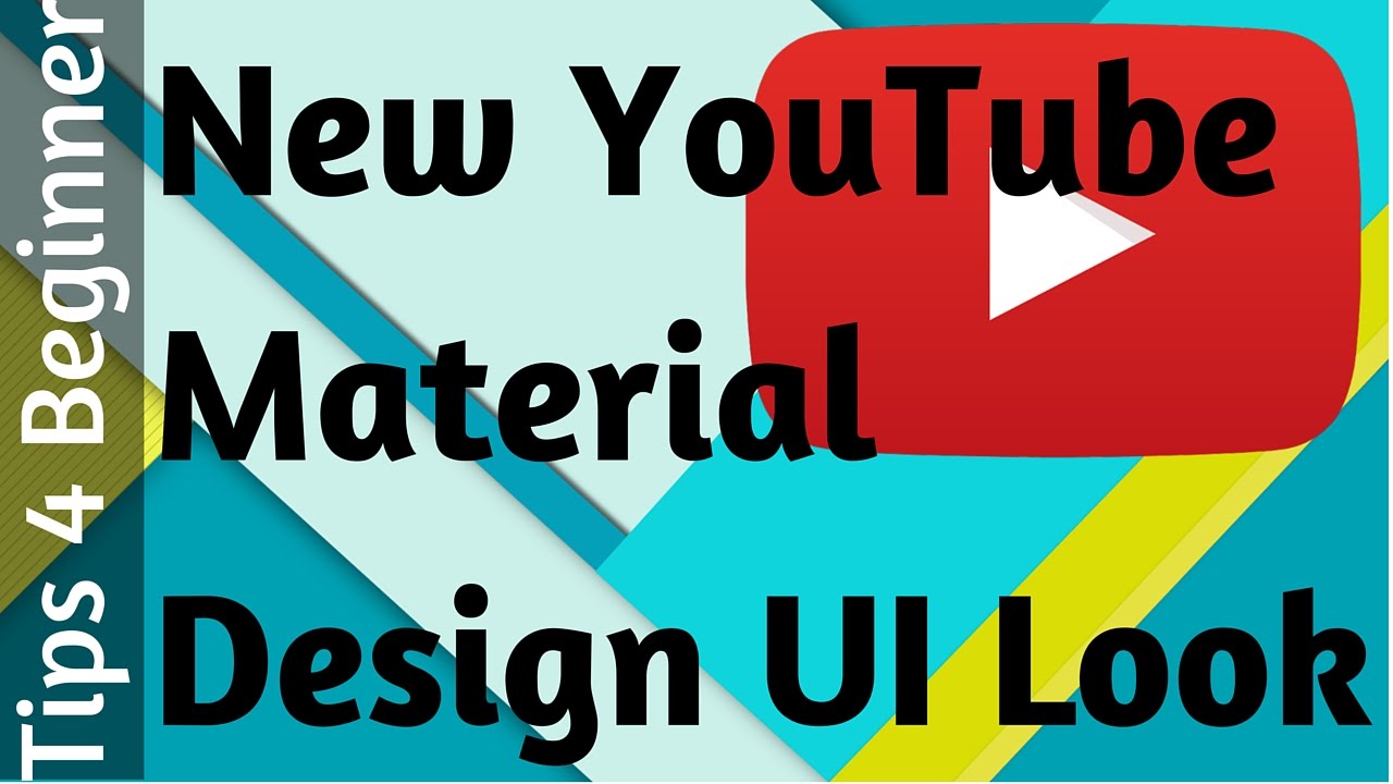 Material Design YouTube New Look How to Enable | YouTube Tips Tricks ...